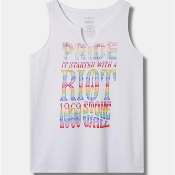 torrid | Tops | Torrid Pride Started With A Riot Tank | Poshmark